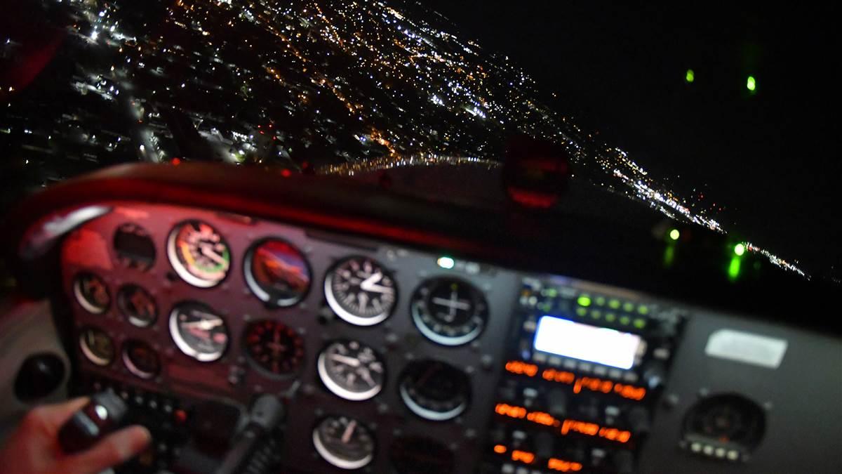 Airplanes Flying At Night