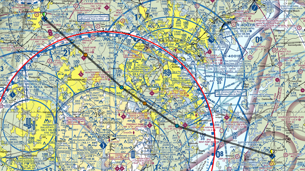 Threading the needle between Baltimore and Washington - AOPA