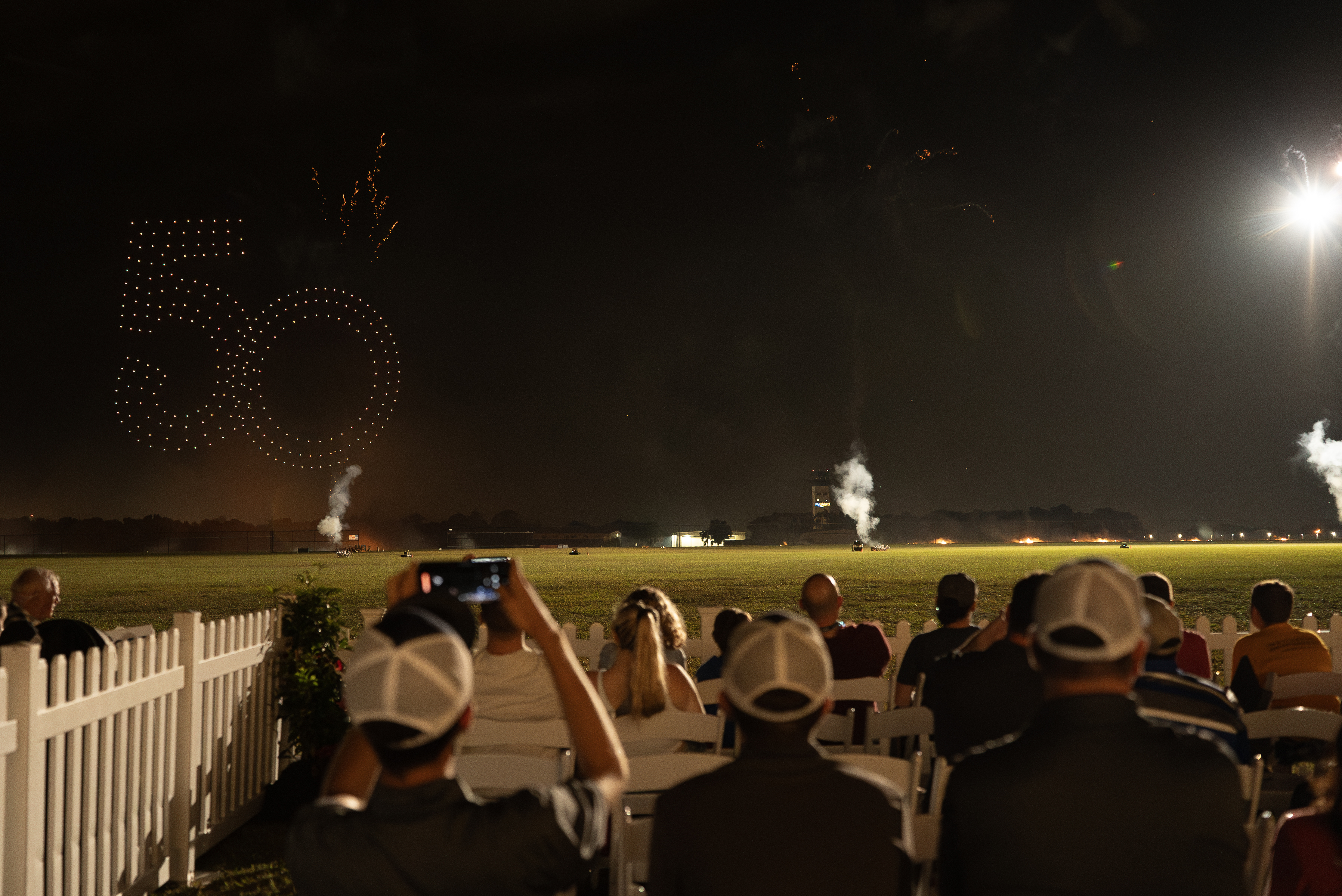 Sun 'n Fun night airshow: Mustang, Texans, pyro, drones - AOPA