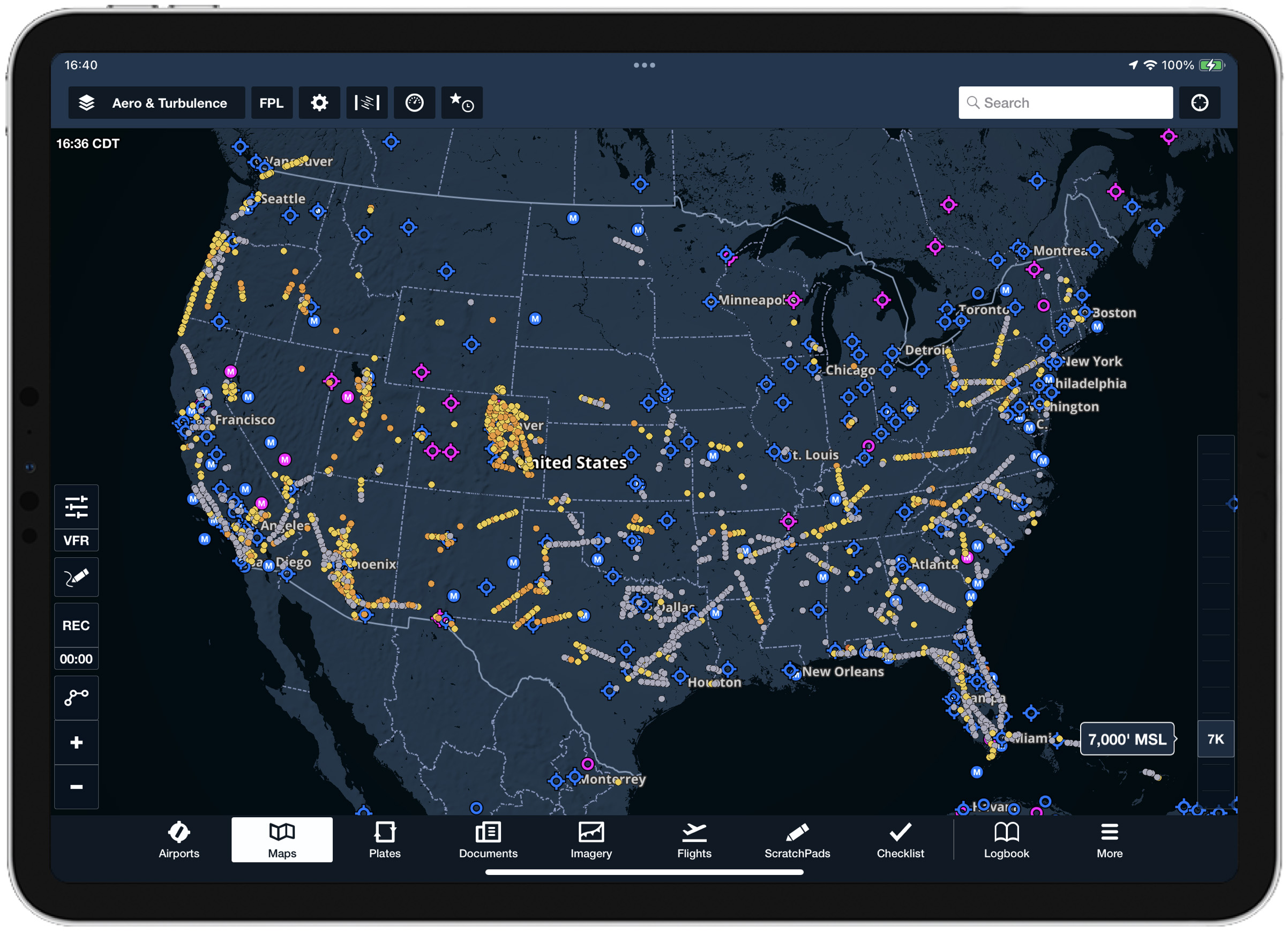 New ForeFlight layer shows turbulence - AOPA