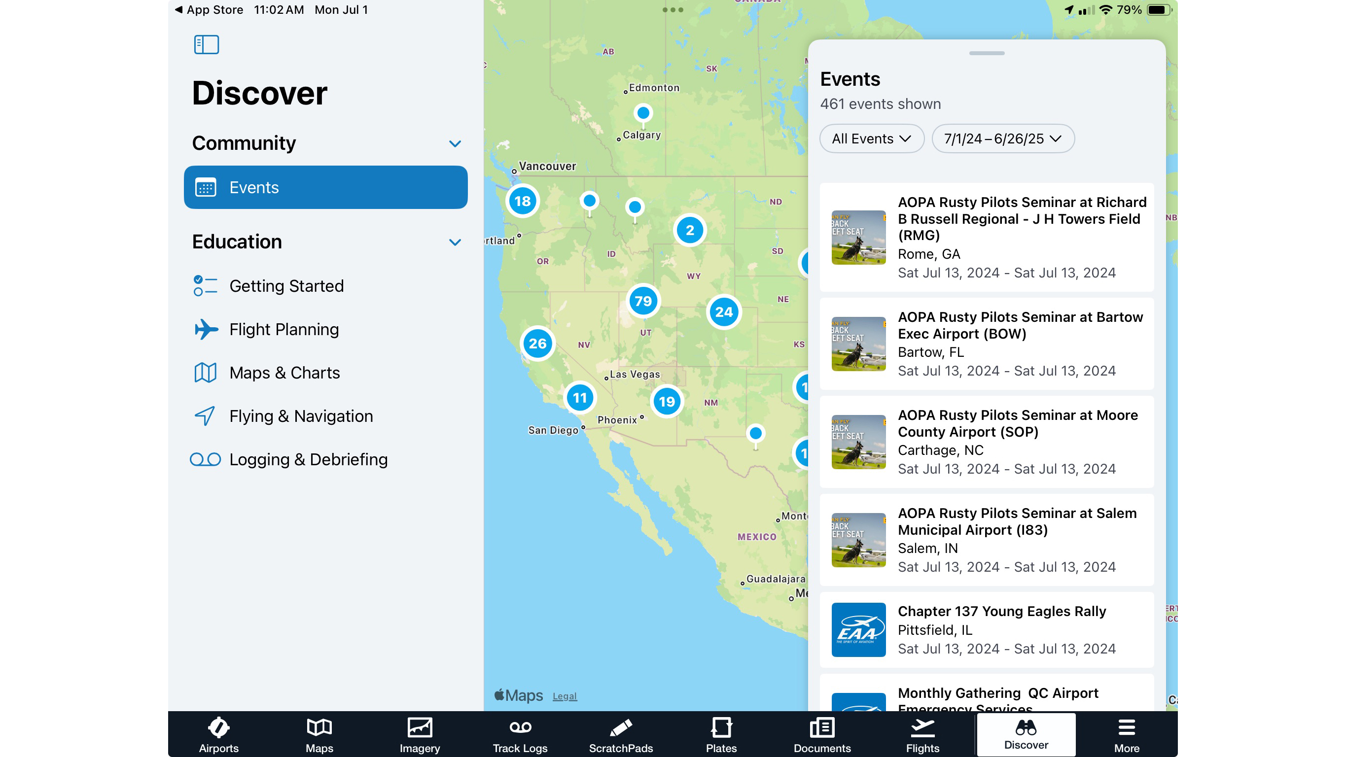 iFlightPlanner for AOPA can send plans to your EFB - AOPA
