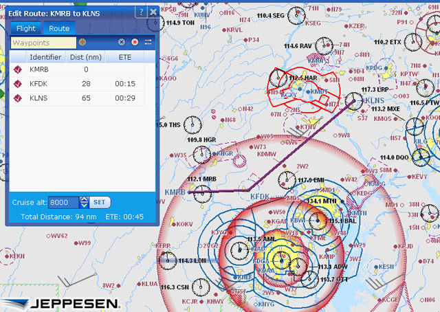 AOPA returns to Jeppesen for online flight planner - AOPA