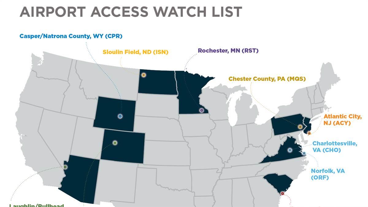 AOPA announces Airport Access Watch List - AOPA